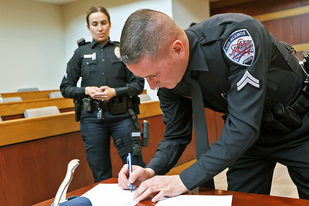 Scenes From Los Alamos Police Swearing In Ceremony
